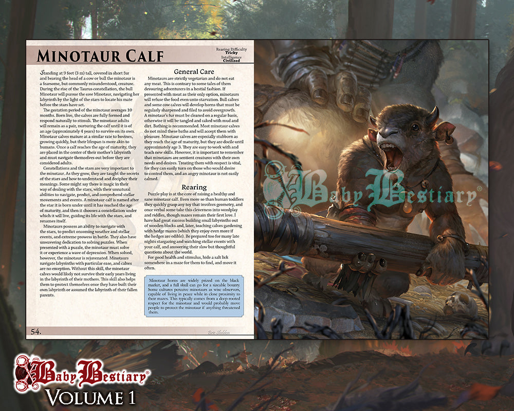 Baby Bestiary Handbook Volume 1